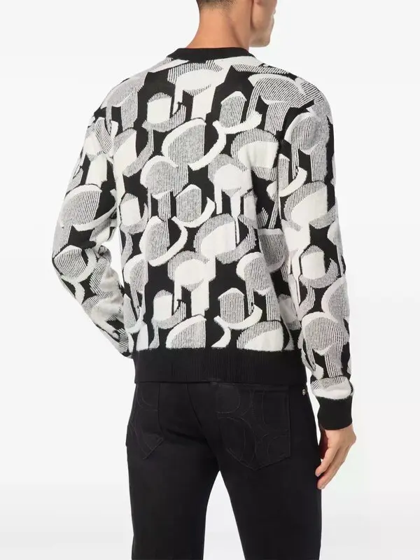 BILLIONAIRE Crew Neck Jacquard Jumper
