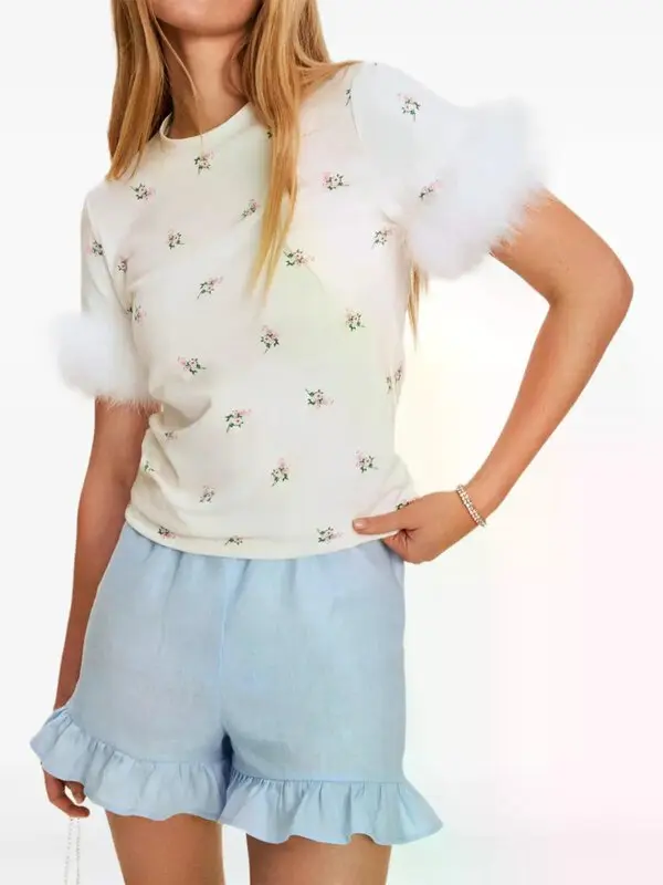Sleeper Cha Cha Ruffled-hem Shorts Set