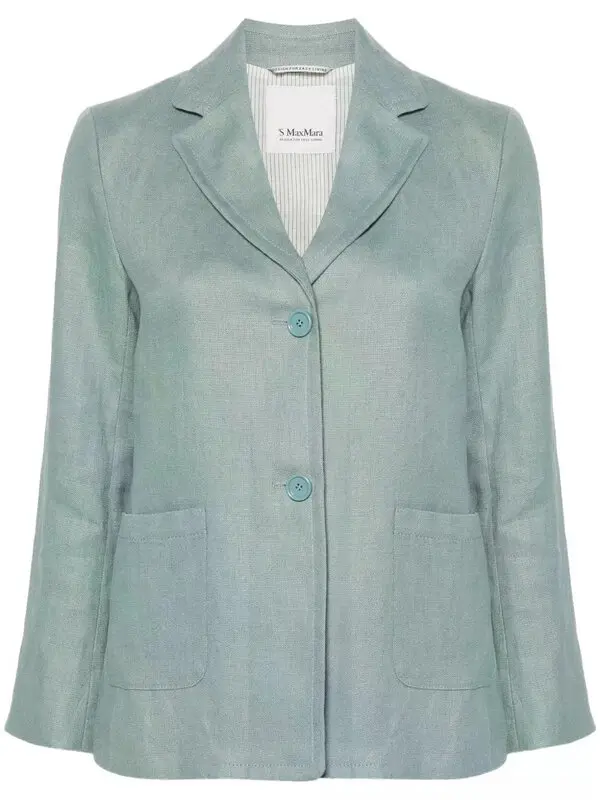 Max Mara Socrate Single-breasted Blazer - Blue