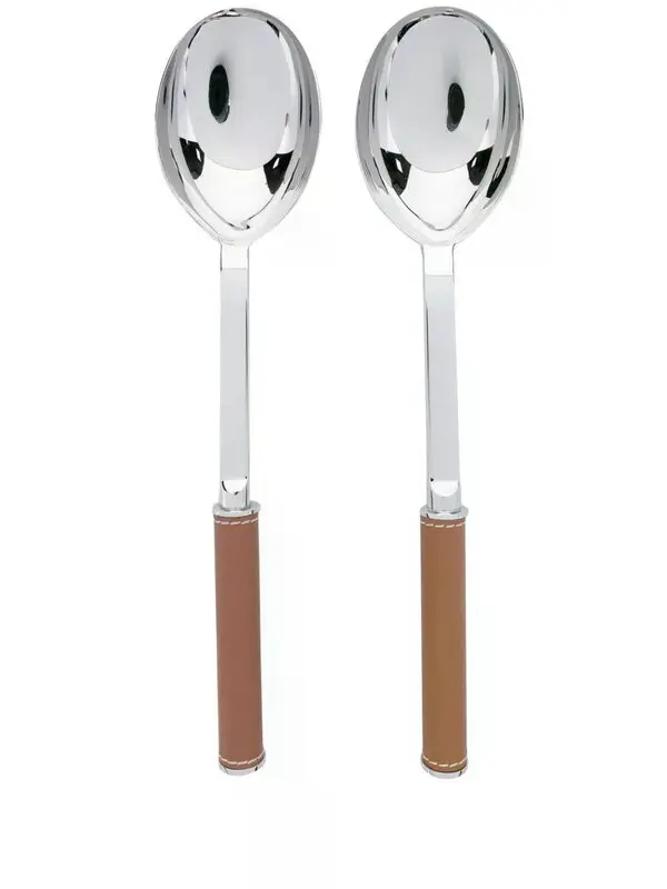 Ralph Lauren Wyatt Stainless-steel Salad Servers - Silver