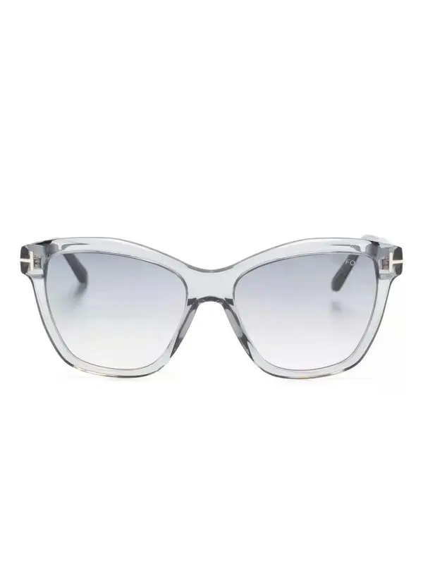 TOM FORD Lucia Wayfarer-frame Sunglasses - Grey