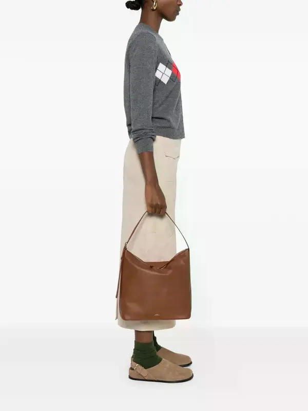 A.p.c. Vera Grained Leather Shoulder Bag