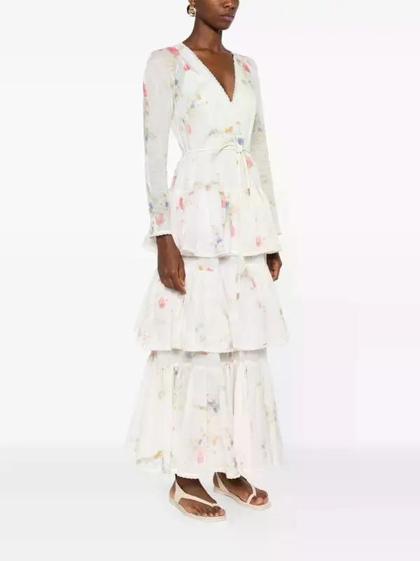 Zimmermann Lucky Maxi Dress With Ruffled Detailing