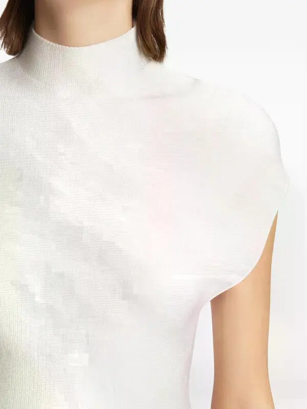 Khaite Andra' Peplum-hem Top - White
