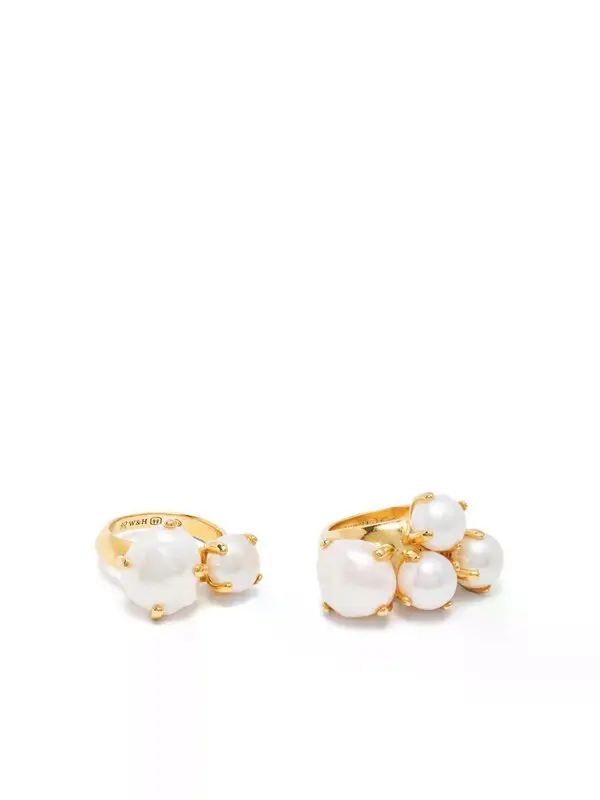 WOUTERS & HENDRIX Statement Pearl Ring - Gold