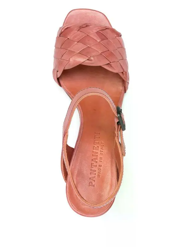 PANTANETTI 80mm Leather Sandals - Brown