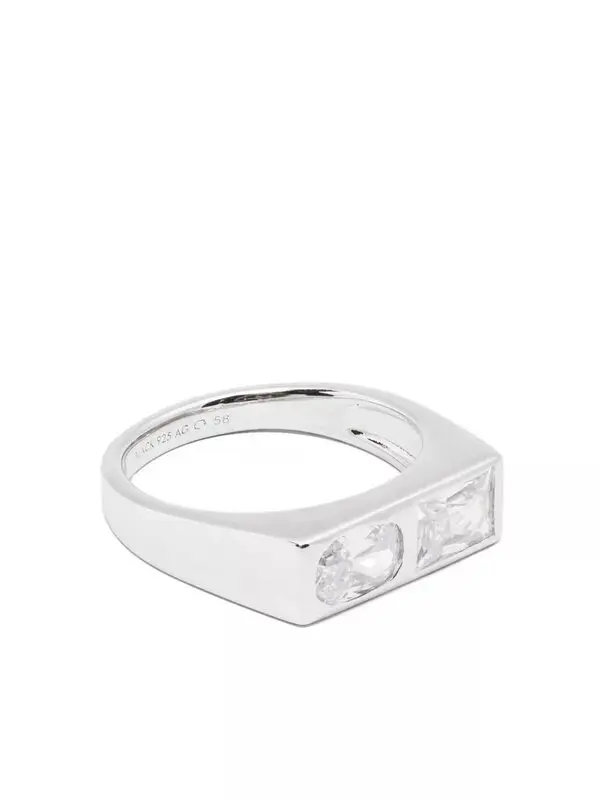 MARIA BLACK Us Three Signet Ring - Silver