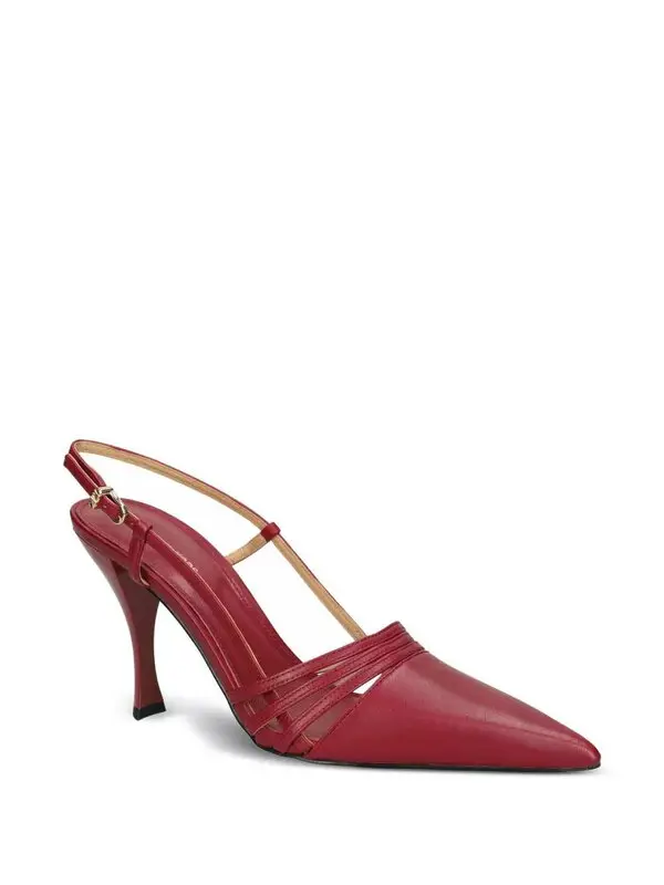 Michael Kors Haisley Strappy Pointed-toe Slingback Pumps