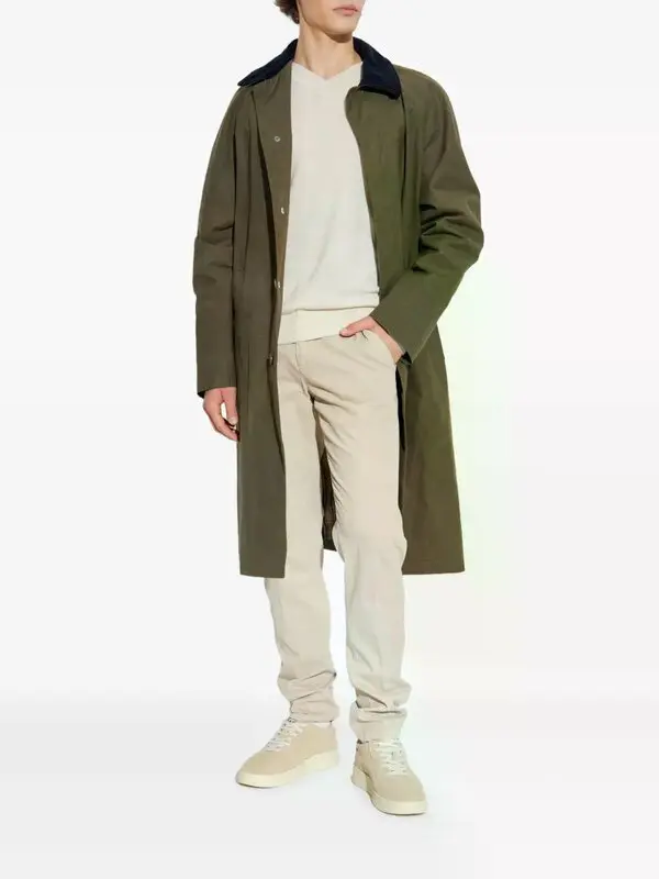 Eleventy V-neck Jumper - Neutrals