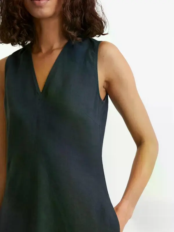 Marc O'polo Sleeveless V-neck A-line Midi Dress