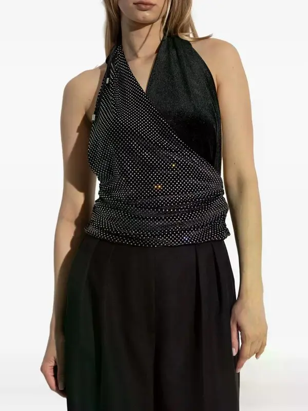 Balmain Crystal-embellished Halterneck Top