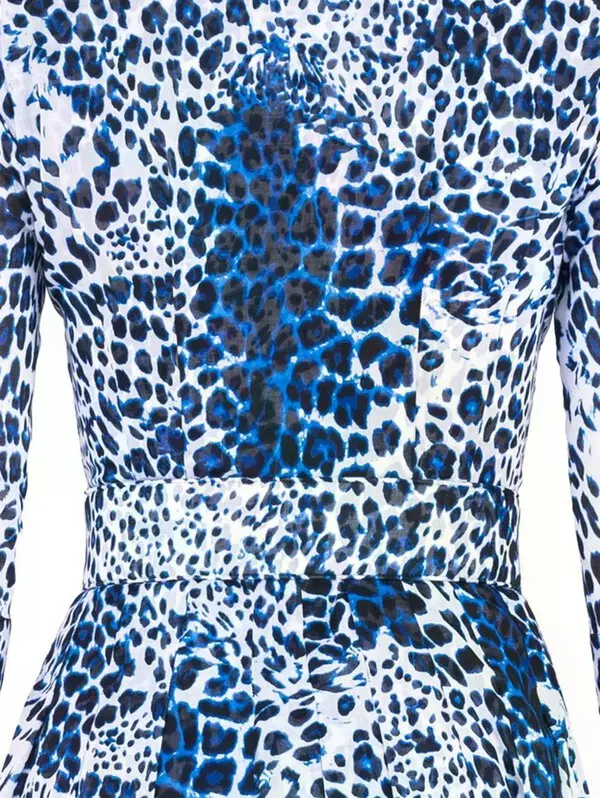 Samantha Sung Audrey Leopard-print Shirt Dress