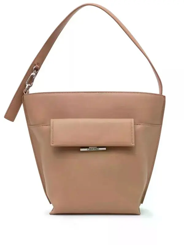 Calvin Klein Faux-leather Shoulder Bag - Brown