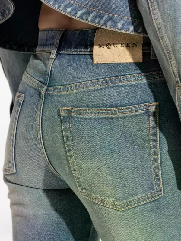 Alexander McQueen Flared Leg Jeans