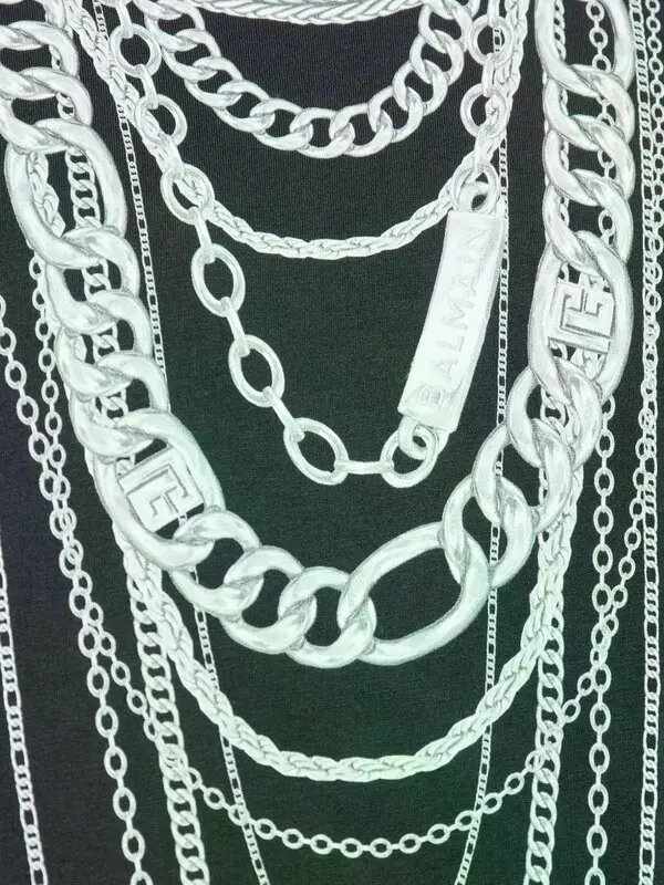 Balmain Chain-print T-shirt