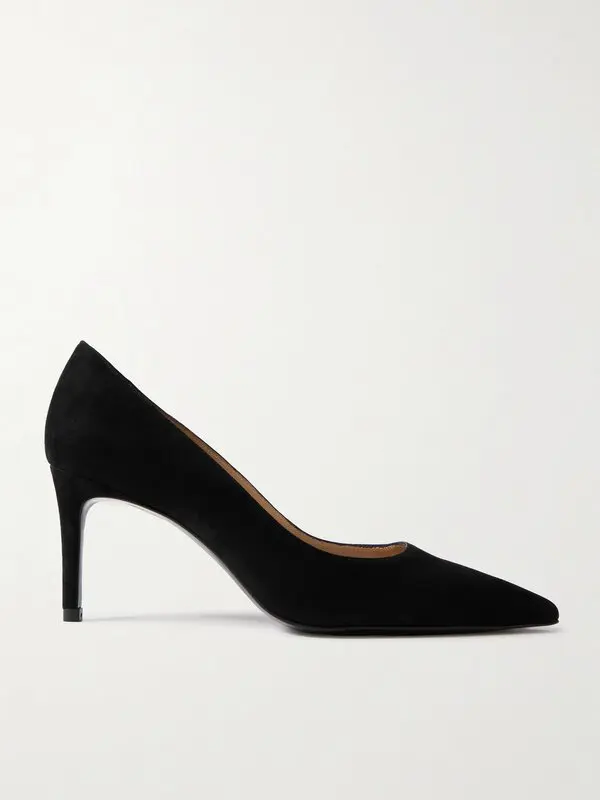 STUART WEITZMAN Power Suede Pumps - Black