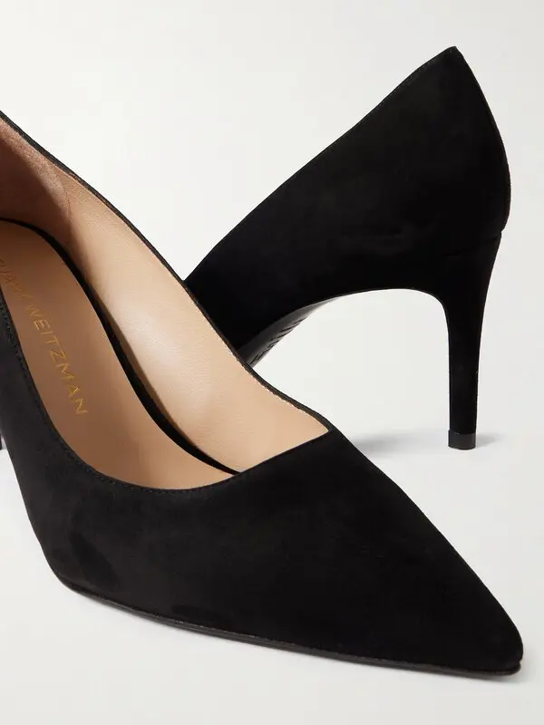 STUART WEITZMAN Power Suede Pumps - Black