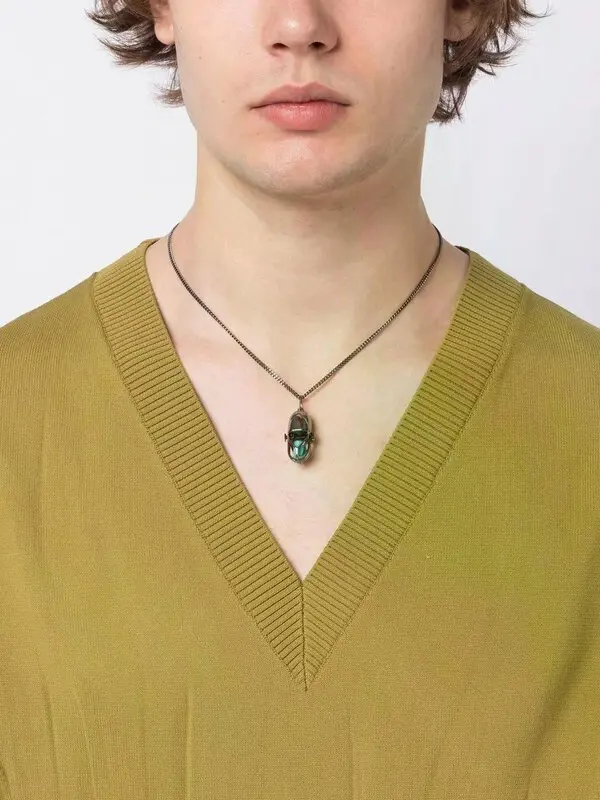 CAPSULE ELEVEN Sterling Turquoise Pendant Necklace - Silver