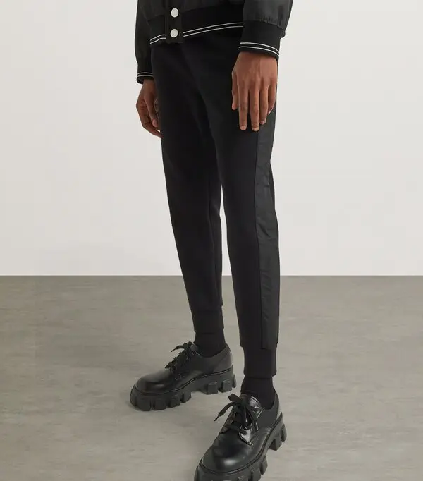 Prada Re-nylon-trim Sweatpants