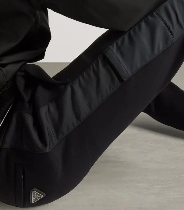 Prada Re-nylon-trim Sweatpants