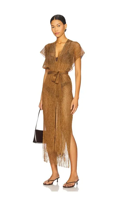 Luli Fama Long Knit Caftan