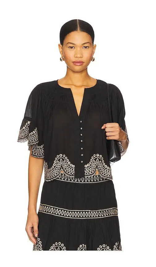 SCARLETT POPPIES Anaya Top - Black