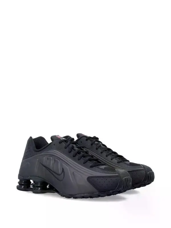 Nike Shox R4 Sneakers With Perforated Detailing - Black