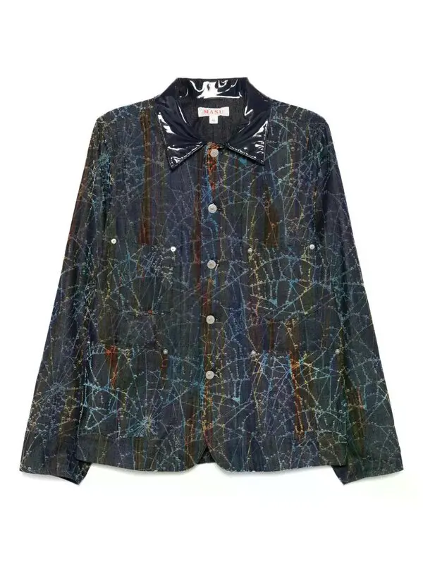 MASU Rainbow Web-print Jacket