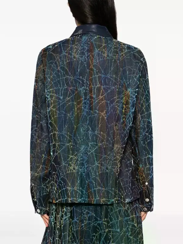 MASU Rainbow Web-print Jacket