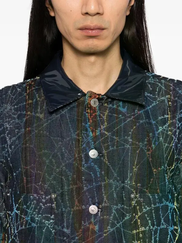MASU Rainbow Web-print Jacket