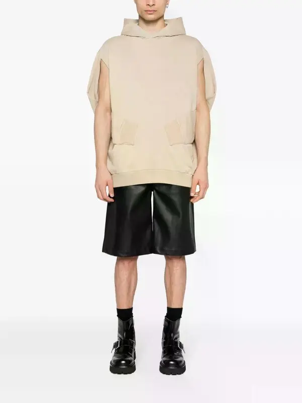 MAISON MARGIELA Sleeveless Cotton-blend Hoodie