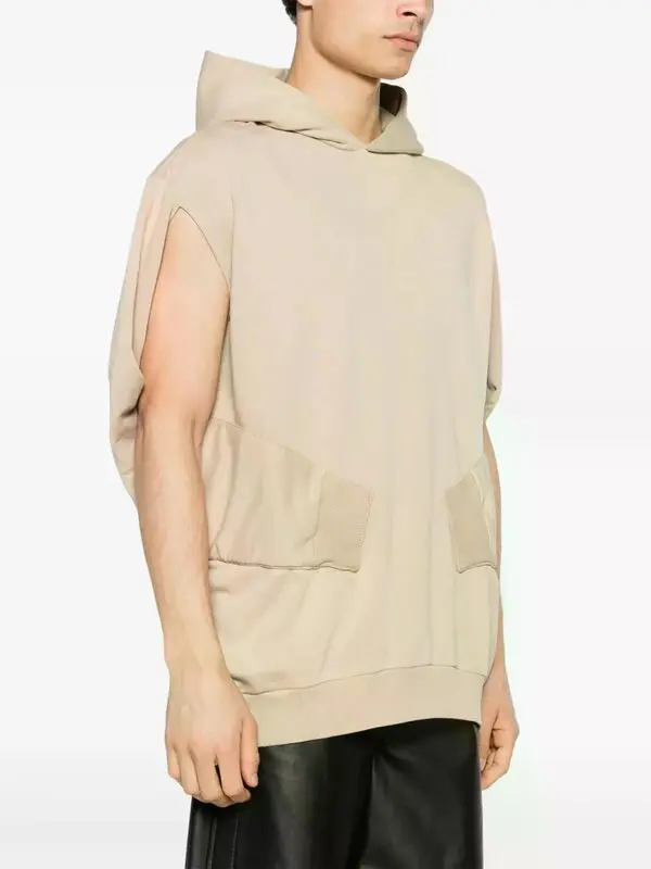 MAISON MARGIELA Sleeveless Cotton-blend Hoodie