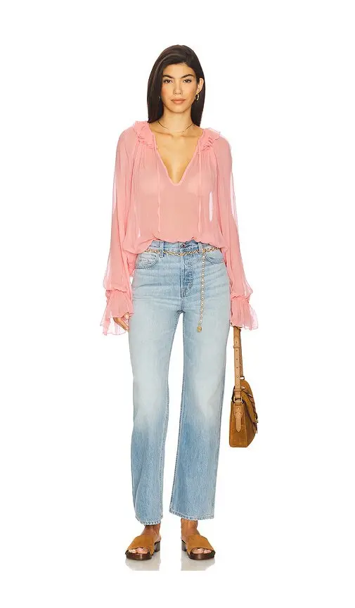 LOVERS AND FRIENDS Evelyn Sheer Top