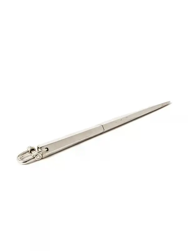 PARTS OF FOUR Tone Sterling Engraved Logo D-ring Charm - Silver