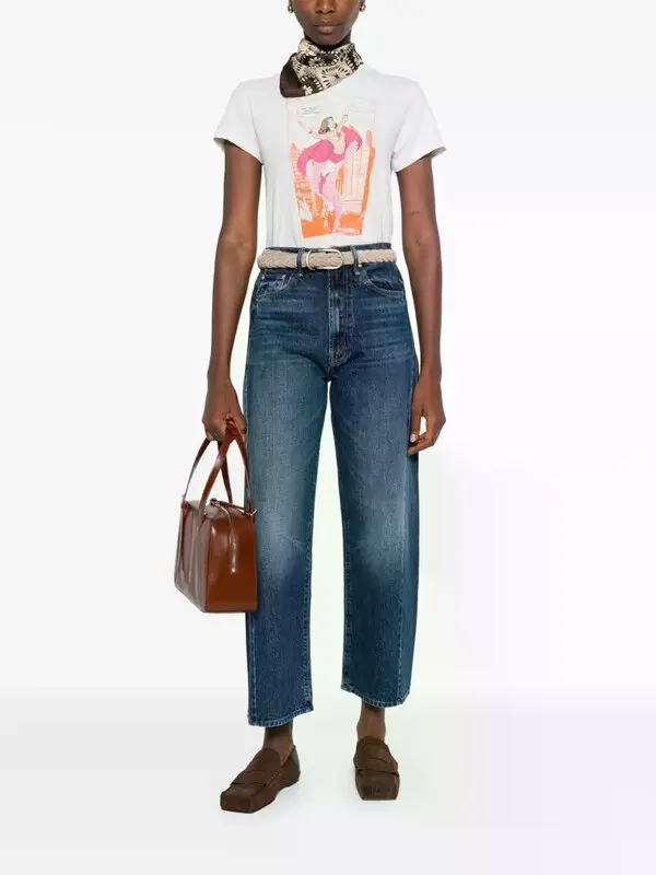 MOTHER Cotton Straight Leg Jeans