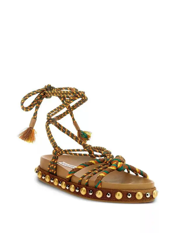 AQUAZZURA Tie-fastening Leather Sandals