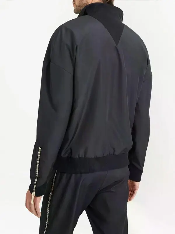 GIUSEPPE ZANOTTI Embroidered Logo Zip-up Bomber Jacket