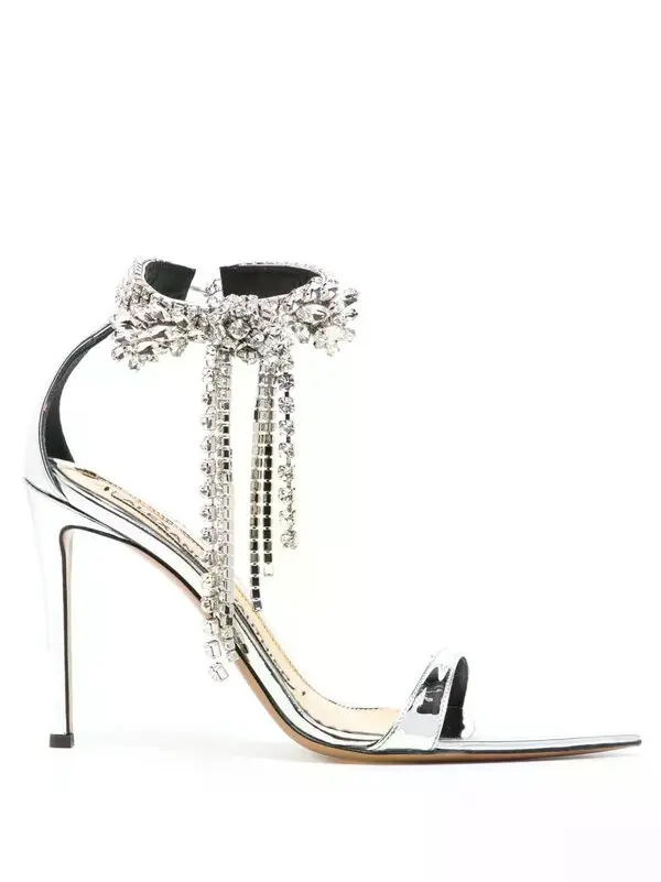 Alexandre Vauthier Embellished Crystal Ankle Strap Pumps