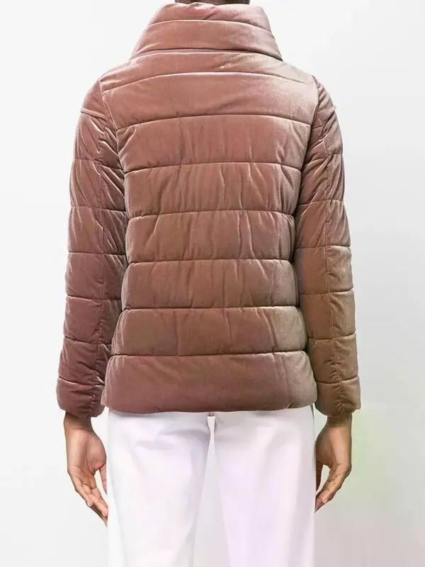 Geox Velvet-effect Puffer Jacket