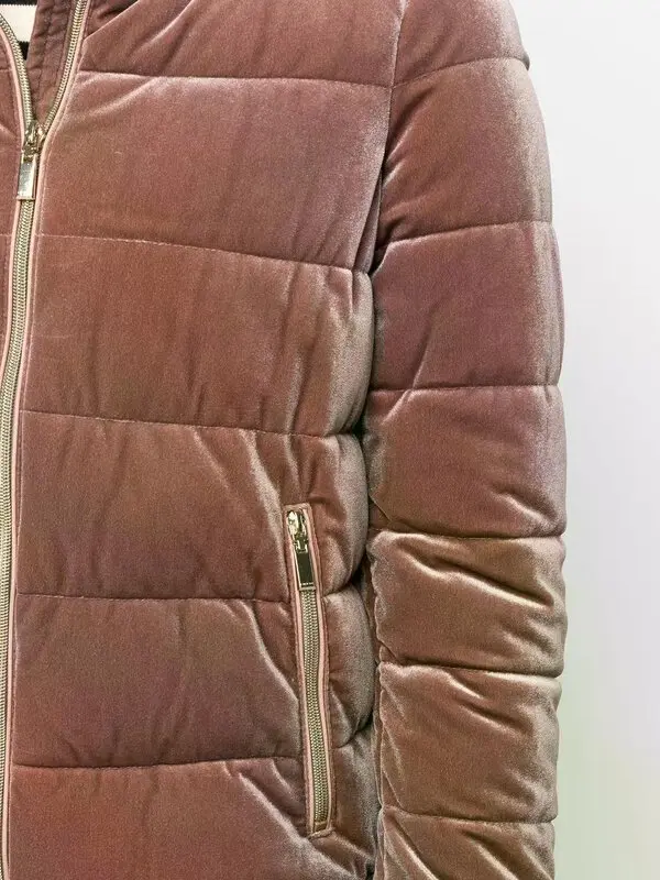 Geox Velvet-effect Puffer Jacket