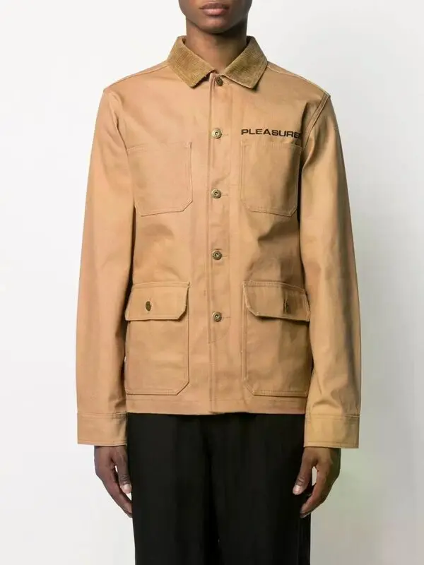 PLEASURES Graphic-print Button-up Jacket