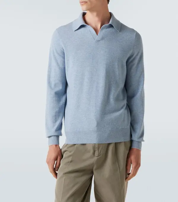 Brunello Cucinelli Cashmere Polo Sweater