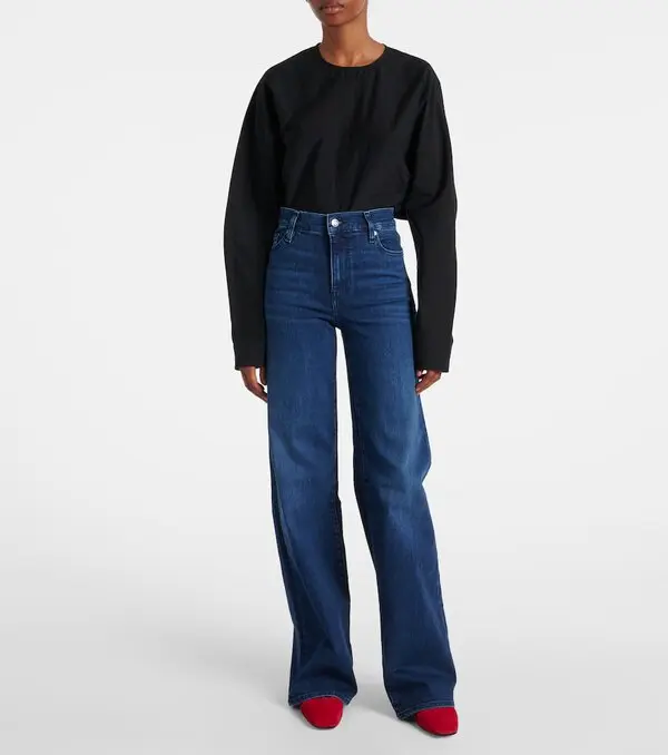 FRAME Le Slim Palazzo Wide-leg Jeans - Blue