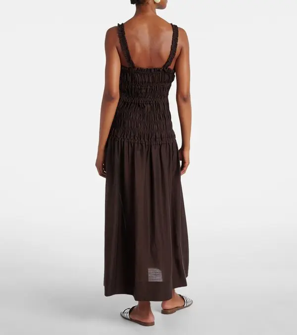 Tory Burch Smocked Midi Dress