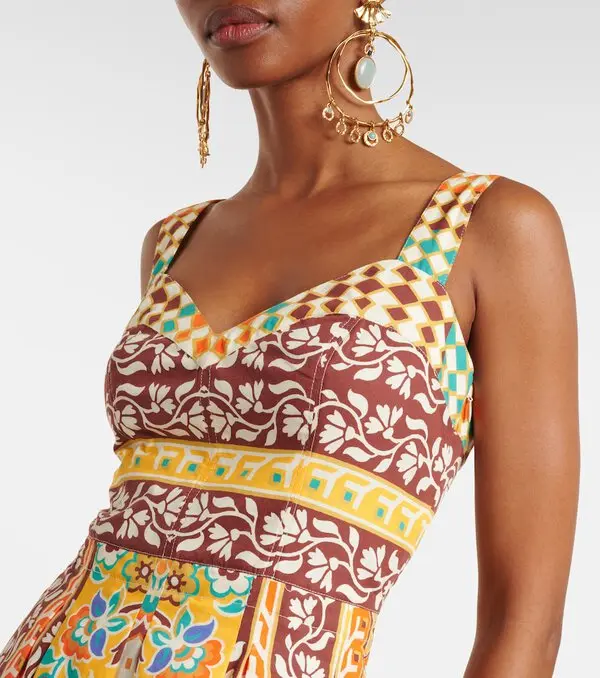 Etro Printed Cotton Midi Dress