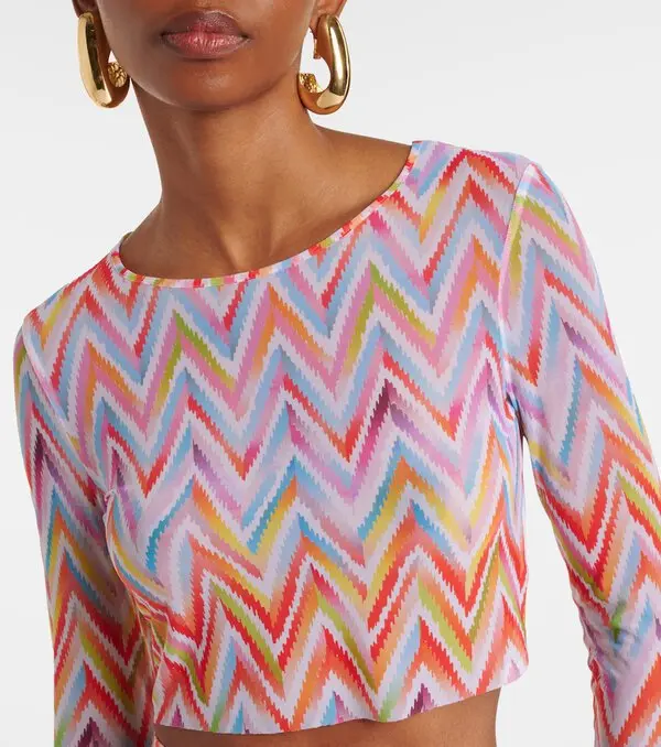 Missoni Chevron Cropped Top