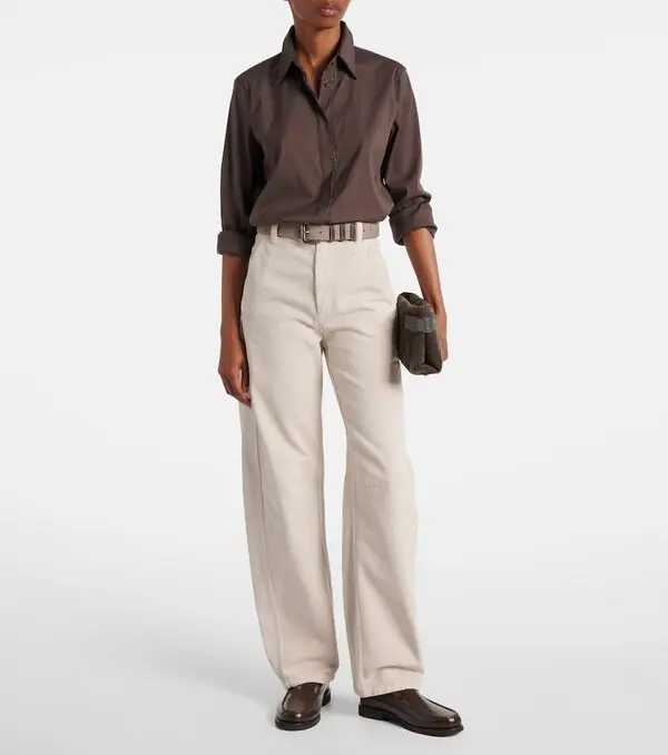 Brunello Cucinelli High-rise Straight Leg Jeans