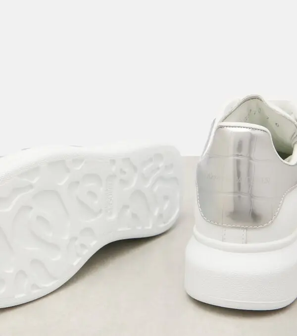 Alexander McQueen Oversized Leather Sneakers - White