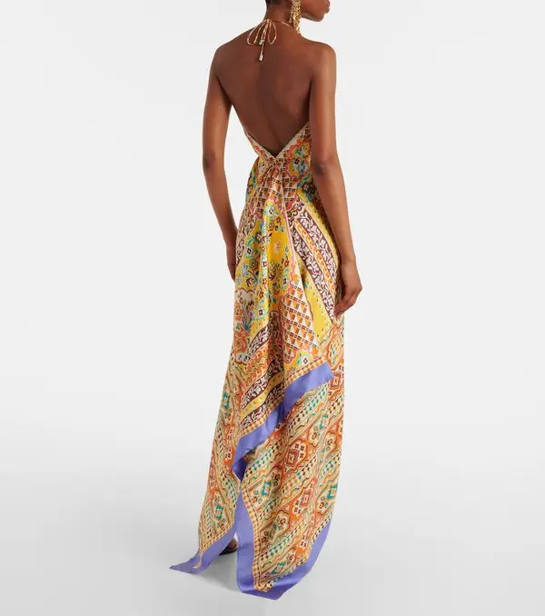 Etro Printed Silk Midi Dress - Multicoloured