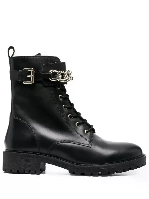 Geox Hoara Leather Ankle Boots